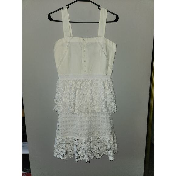Boston Proper | Dresses | Boston Proper White Lace Dress 4 S | Poshmark